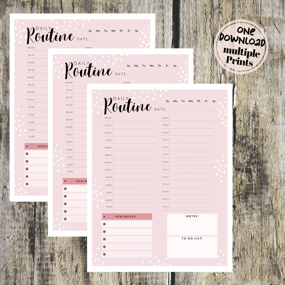 Daily Routine, Daily Planner, Printable Planner, Daily Schedule, Home ...