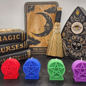 Pentagram Candle, Small Pentagram Candle, Pentacle Candle, Star Candle ...