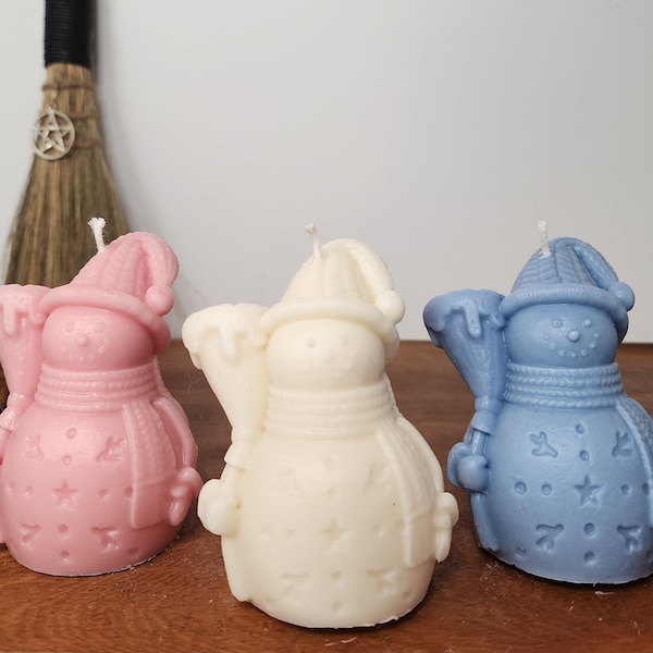 Snowman Candle - Etsy