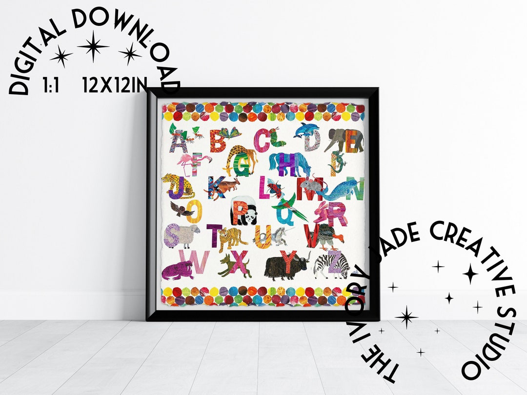 Animal Alphabet ABC Eric Carle Hungry Caterpillar Instant Digital ...