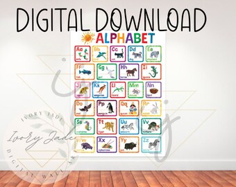 Alphabet Poster Eric Carle - Etsy