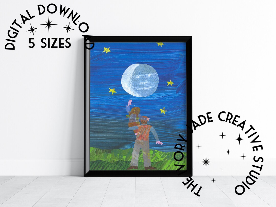 Eric Carle Papa and Moon Instant Digital Download Childrens Book Wall ...