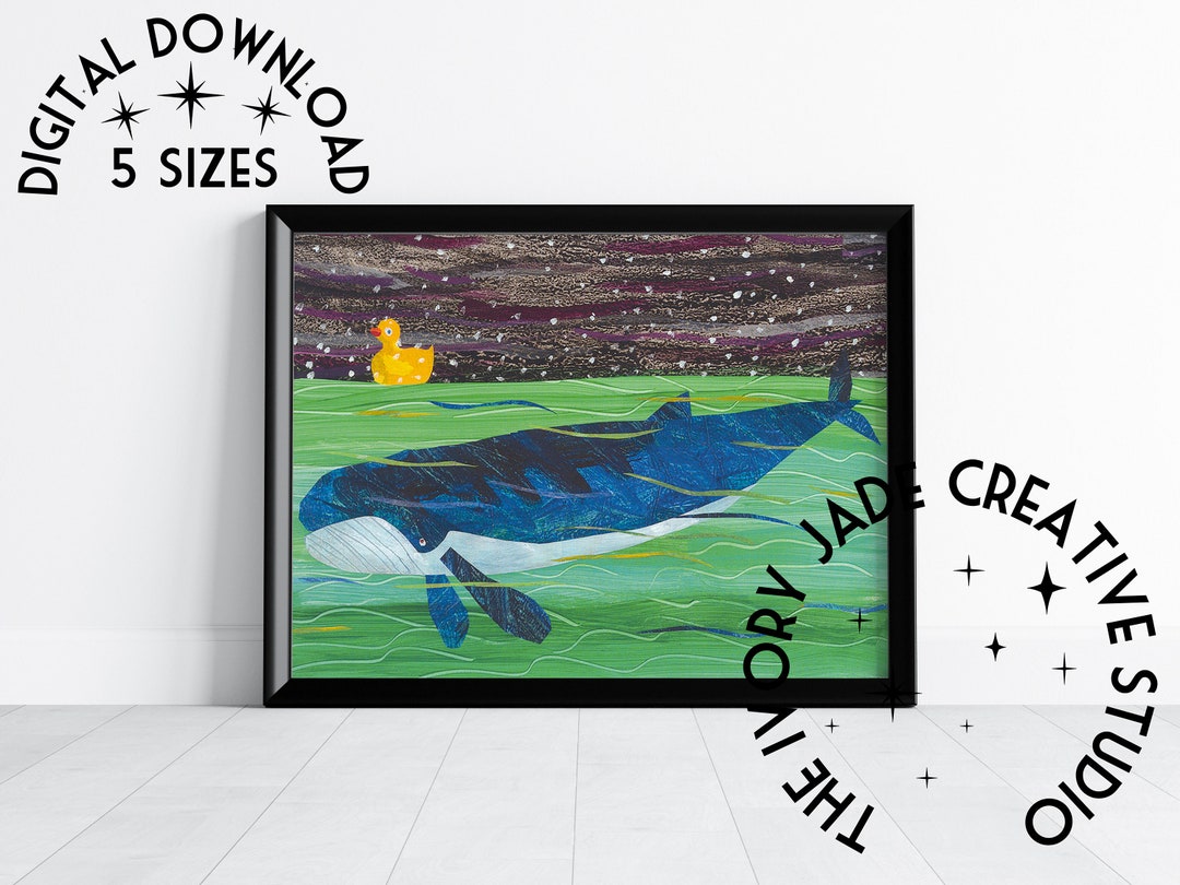 Eric Carle Duck and Whale Instant Digital Download Childrens - Etsy Canada