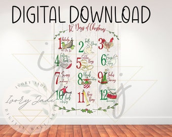 12 Days Poster - Etsy