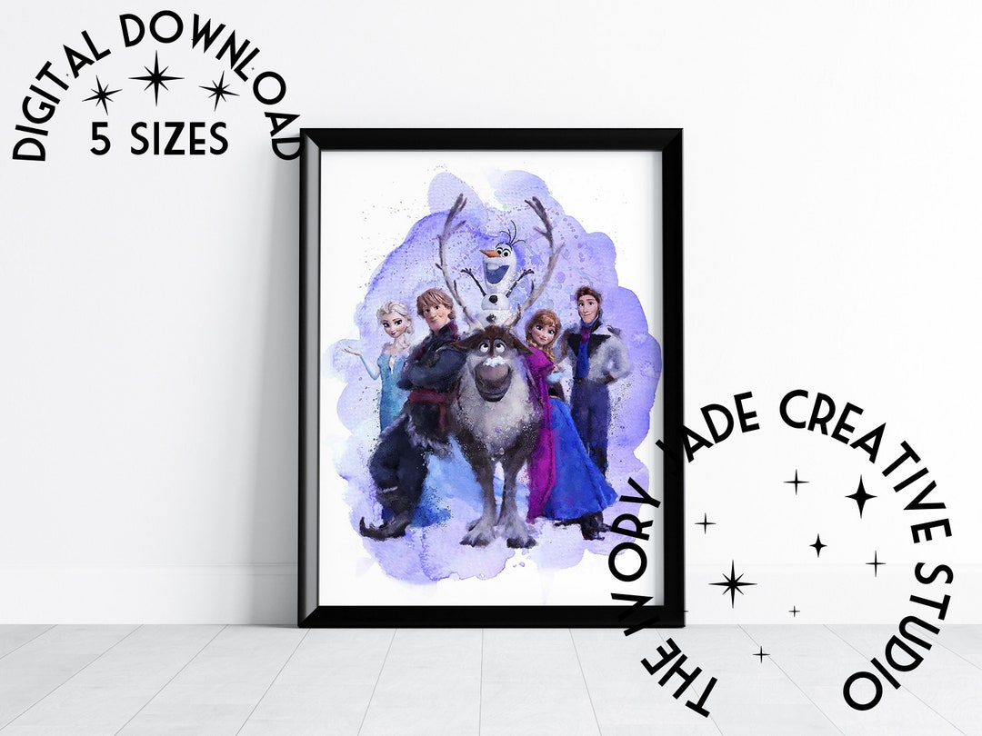 Freezing Movie Watercolor Wall Art Digital Download Movie - Etsy