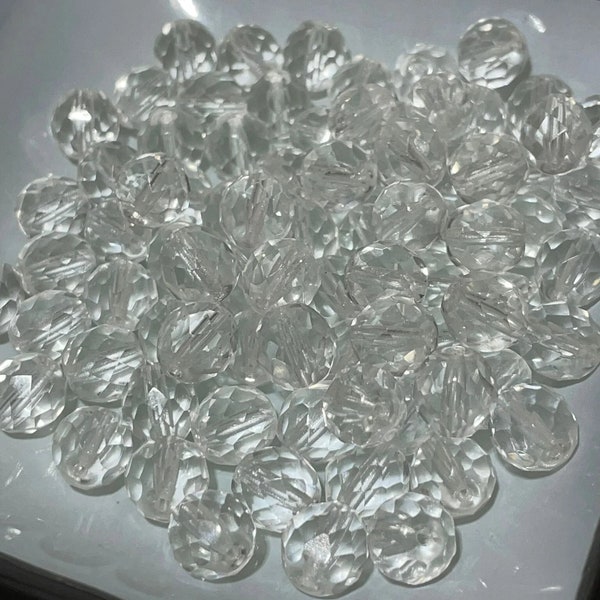 Clear Glass Beads - Etsy