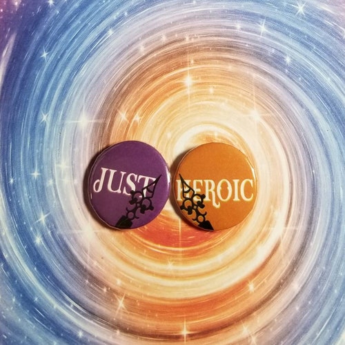 Just or Heroic Buttons - Etsy