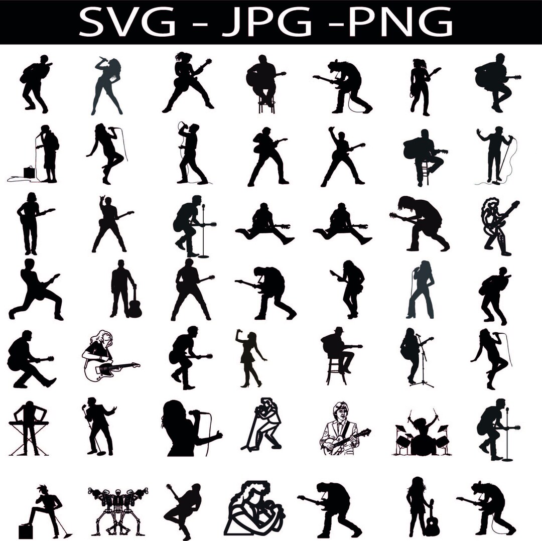 Rock SVG, Lets Rock PNG, Rock and Roll PNG, Rock Guitar, Music, Rock ...