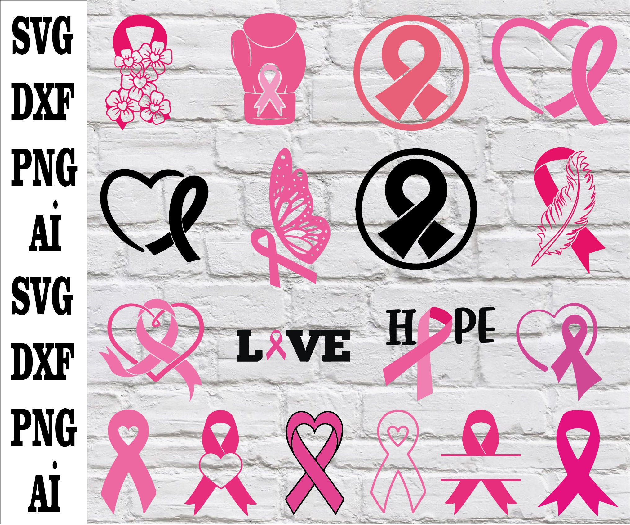Breast Cancer,cancer Ribbon Svg, Pink Ribbon Svg,breast Cancer Svg ...