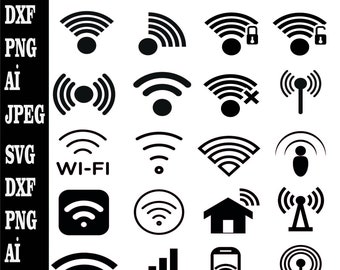 Wifi Svg Png, Wifi Icon Svg, Internet Svg, Modem Svg, Tech Svg ...