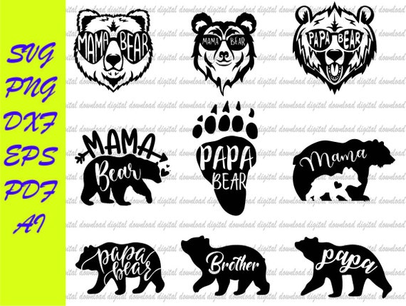 Bear SVG Bear Roar SVG Grizzly Bear Svg Bear Cut Files - Etsy
