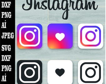 Instagram Logo, Instagram Digital File, Instagram Svg, Sticker Making ...