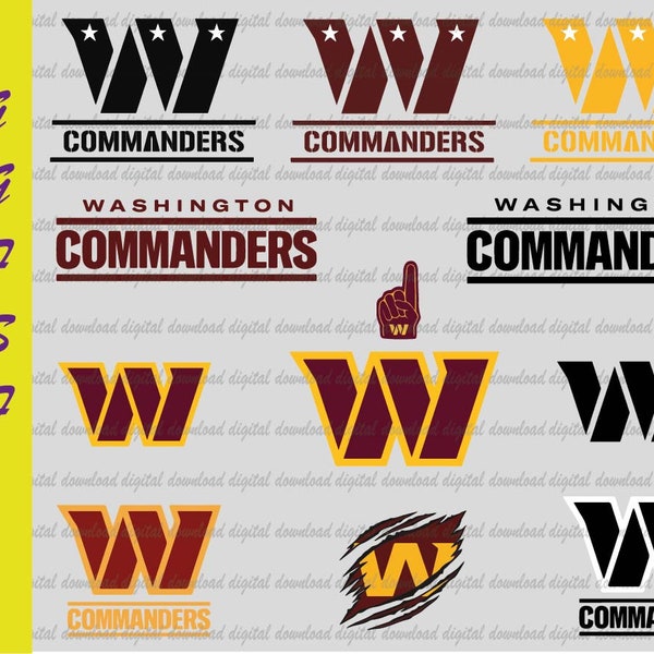 Washington Commanders Logo Svg - Etsy