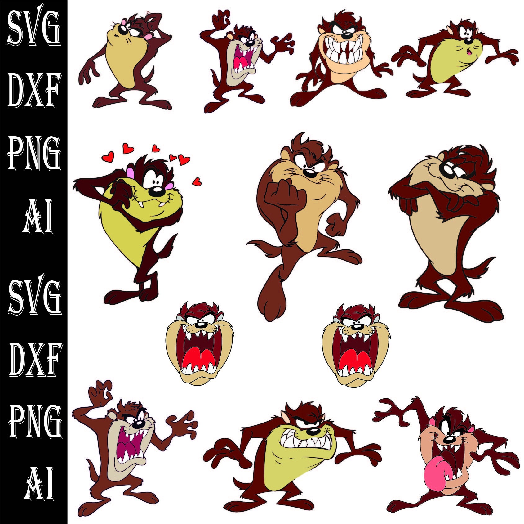 Tazmanian Devil SVG , Taz Devil Png, Cartoon Png,tasmanian Devil ...