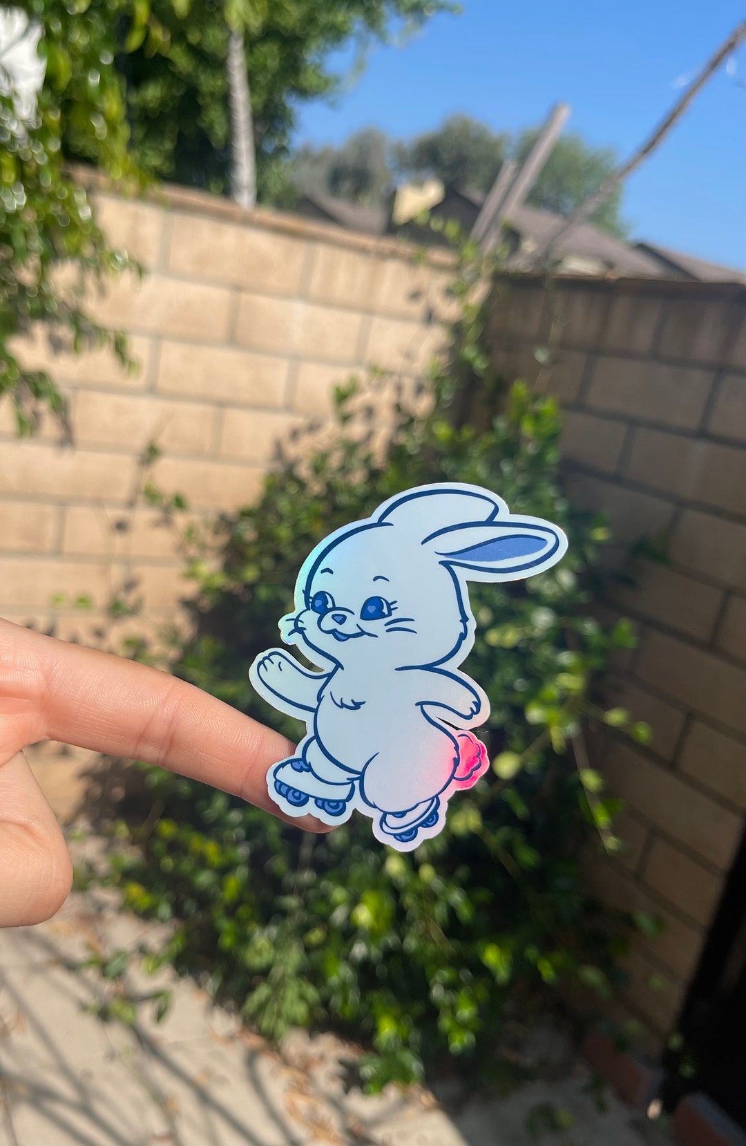 New Jeans Mascot Holographic Sticker New Jeans Bunny Sticker - Etsy