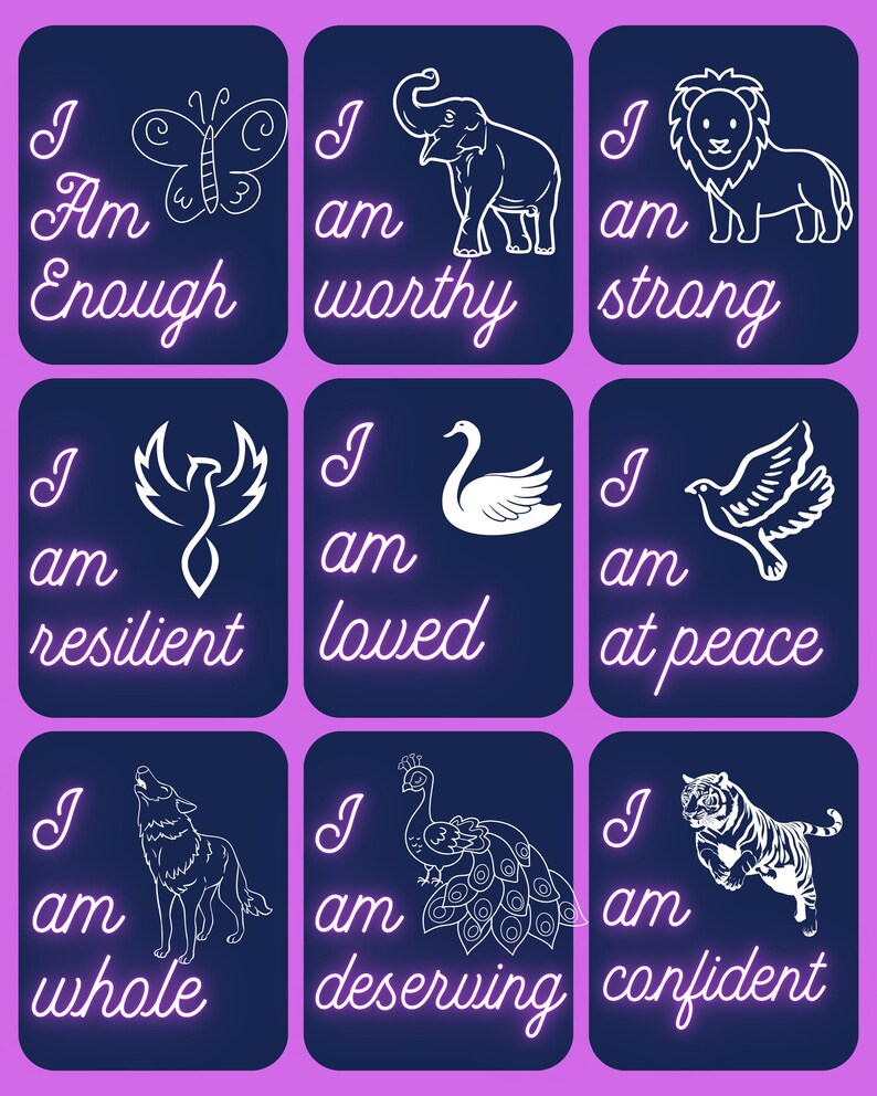 Printable Affirmation Cards | Self-love & Positive Affirmations ...
