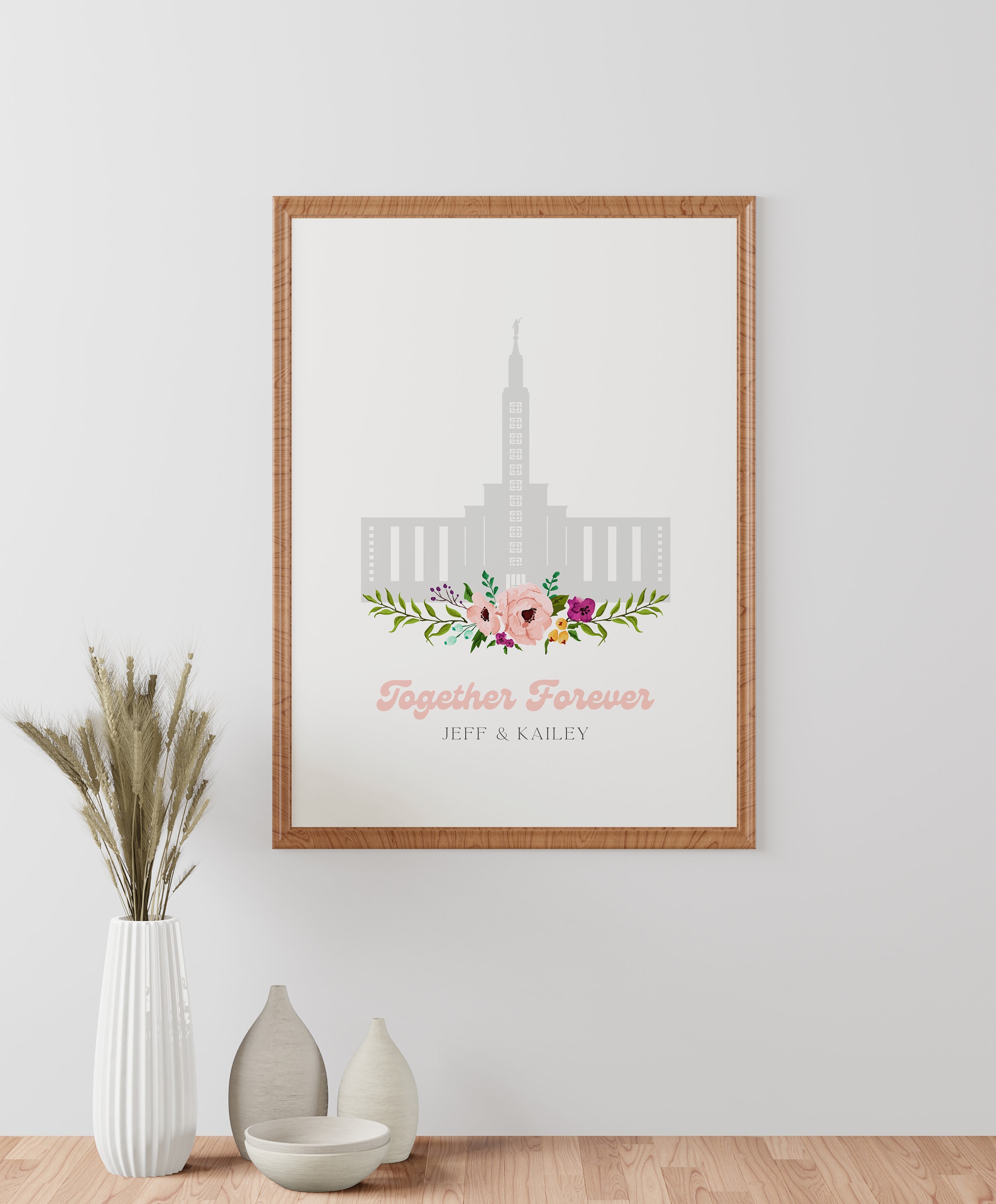 Los Angeles LDS Temple Print Personalized Gift I Love to See the Temple ...
