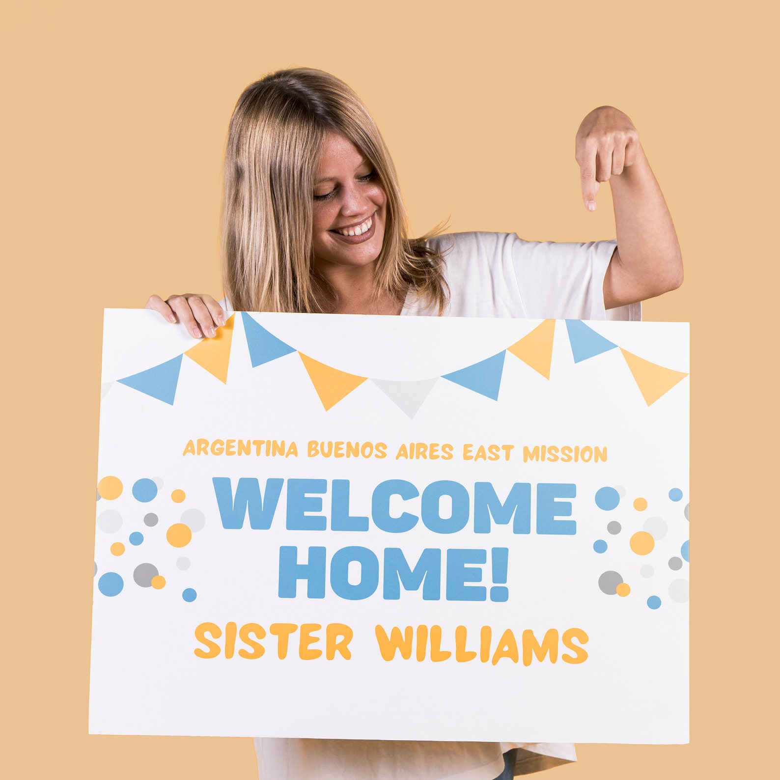 LDS Missionary Welcome Home Banner 18x24 Canva Template Return With ...