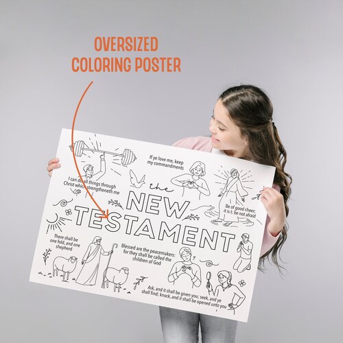 GIANT LDS Youth Coloring Poster 2023 Come Follow Me New - Etsy