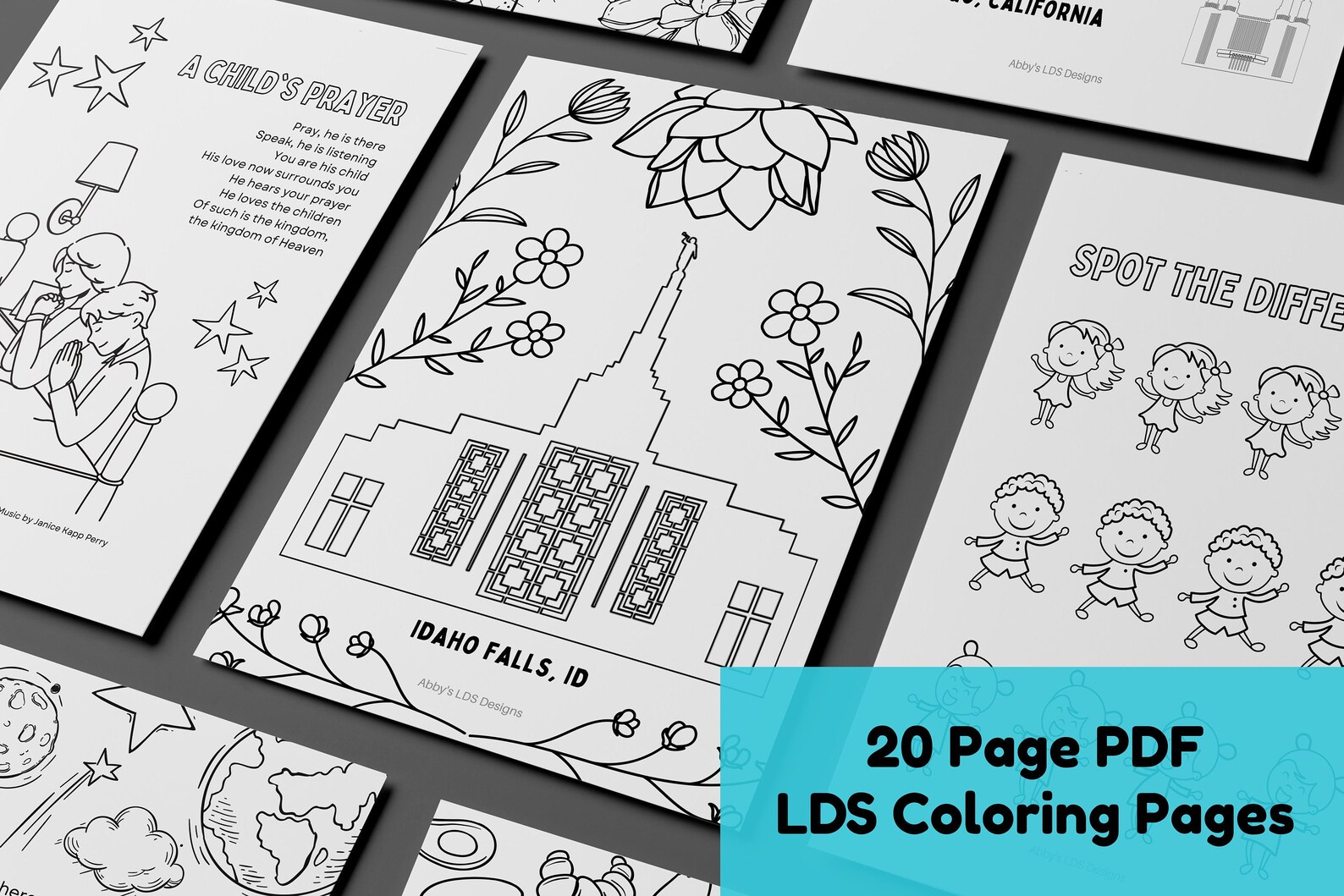 LDS Coloring Pages LDS Primary Coloring General Conference Activity LDS ...