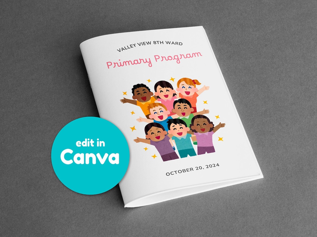 LDS Primary Program Cover LDS Primary Singing Time Choose the Right LDS ...