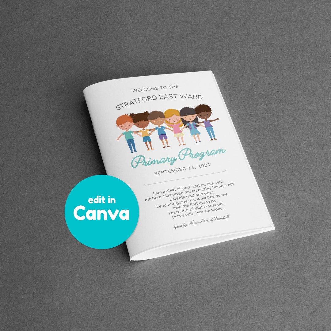 LDS Primary Program Cover LDS Primary Singing Time Choose the Right LDS ...