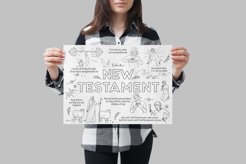 LDS Youth Coloring Poster 2023 Come Follow Me New Testament - Etsy