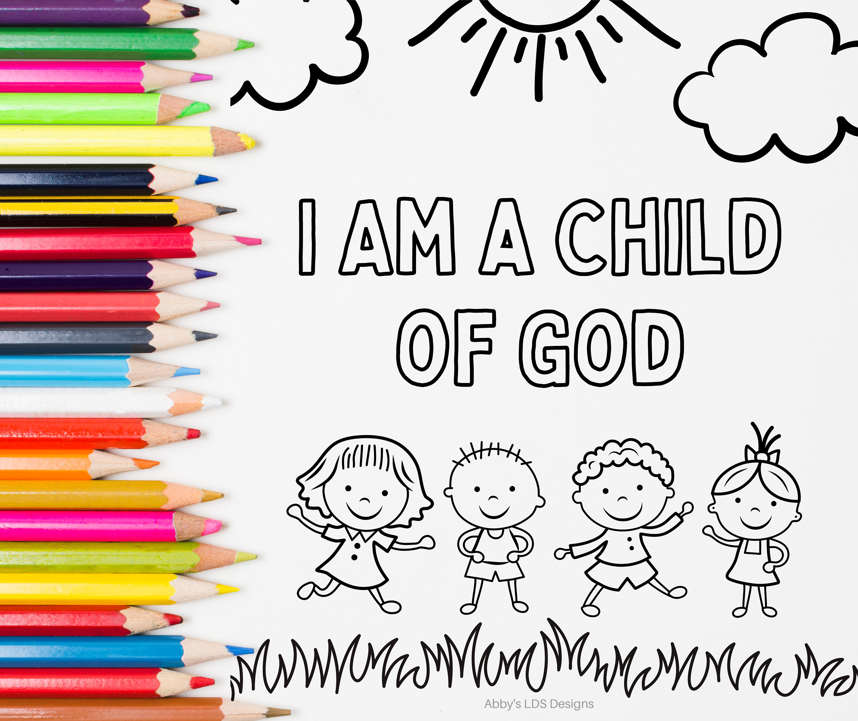 LDS Coloring Pages LDS Primary Coloring General Conference - Etsy