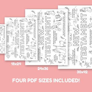 GIANT LDS Youth Coloring Poster 2023 Come Follow Me New Testament LDS ...