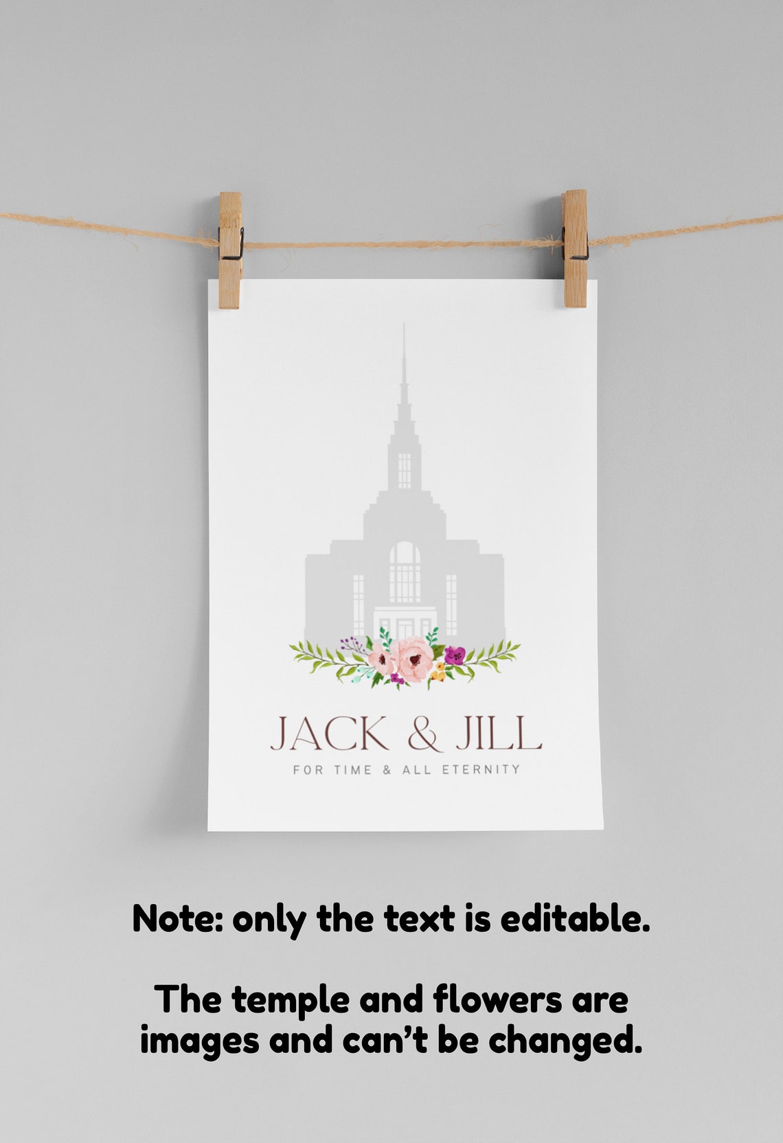 Burley Idaho LDS Temple Art Personalized Gift LDS Temple Watercolor LDS ...