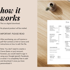 Cat Expense Cost Estimate Budget Tracker, Monthly and Annual Costs ...