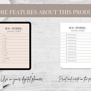 Dog Training Command List Checklist Digital Printable - Etsy