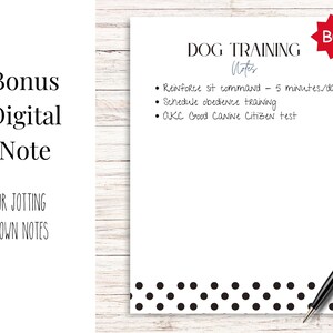 Dog Training Command List Checklist Digital Printable - Etsy