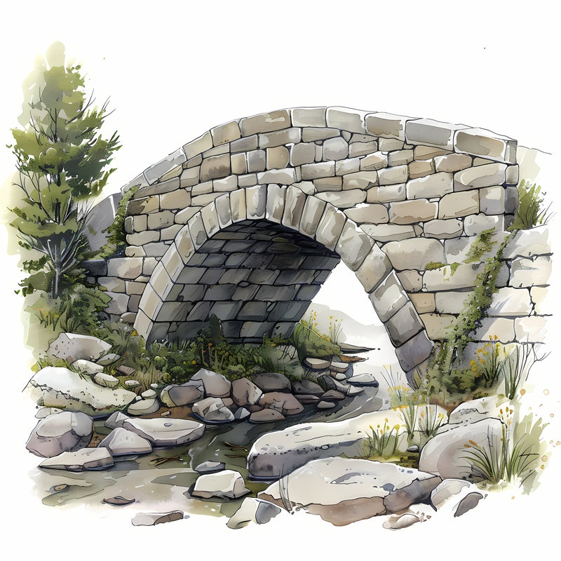 Stone Bridge - Etsy