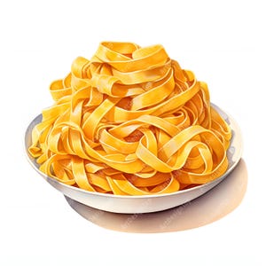 Watercolor Pasta Clipart: Italian Food Images (printable Jpgs) - Etsy