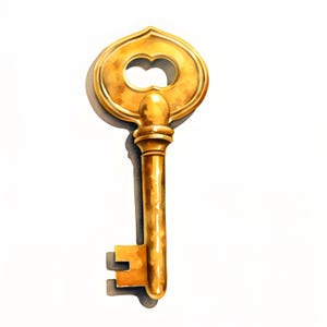 Vintage Gold Key Watercolor Clipart: Old Fashioned Keys (jpgs) - Etsy