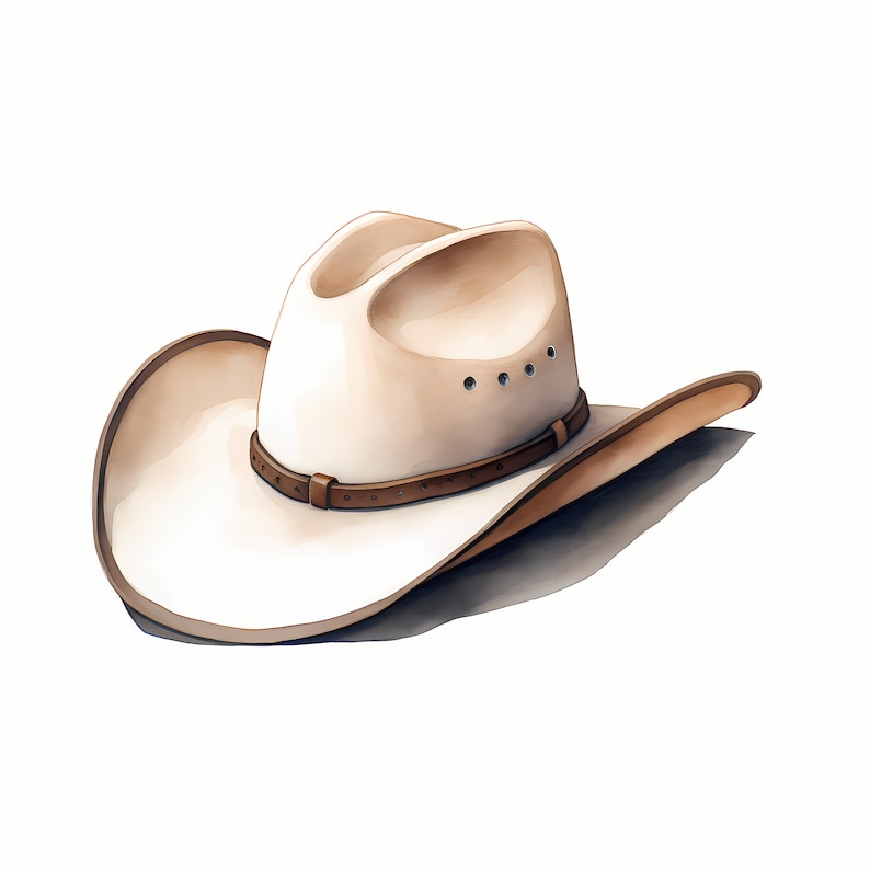 Cowboy Hat Clipart, Rustic Hat Images, 10 Watercolor Clip Art ...