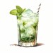 Mint Julep Clipart, Mint Julep Cocktail Images, 10 Watercolor Clip Art ...
