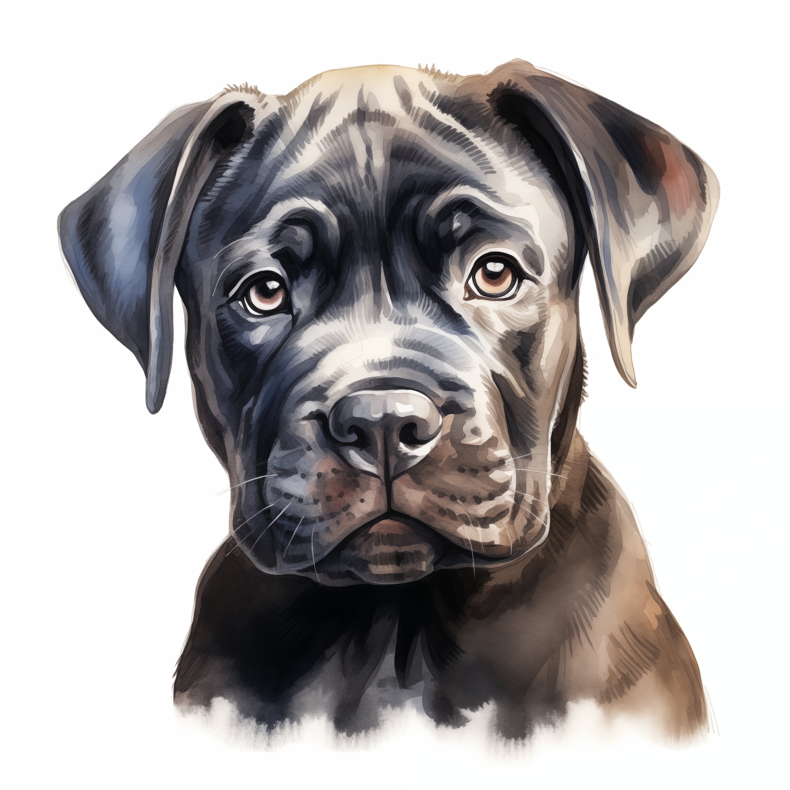 10 Cane Corso, Puppy Dog, Cane Corso JPG, Watercolor Clipart, Printable ...