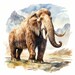 Mammoth Clipart, Ice Age Animals Images, 10 Watercolor Clip Art ...