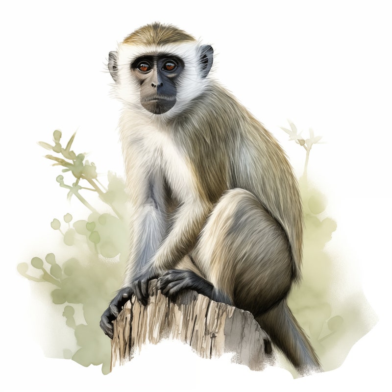 Monkey Clip Art - Etsy