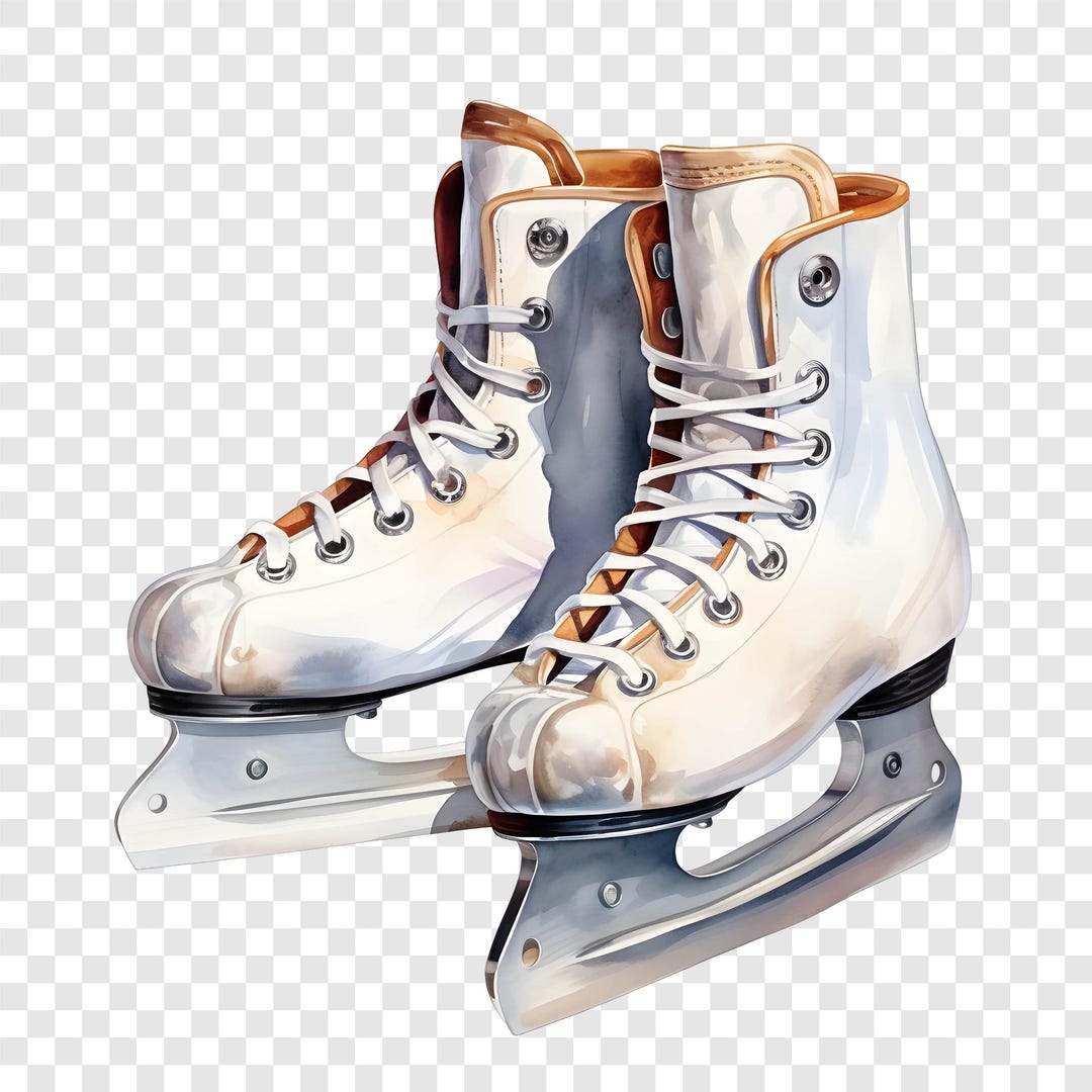 8 PNG Ice Skates Clipart, Winter Sports Images, Figure Skating Boots ...
