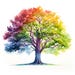Rainbow Tree Clipart, Colorful Tree Images, 10 Watercolor Clip Art ...