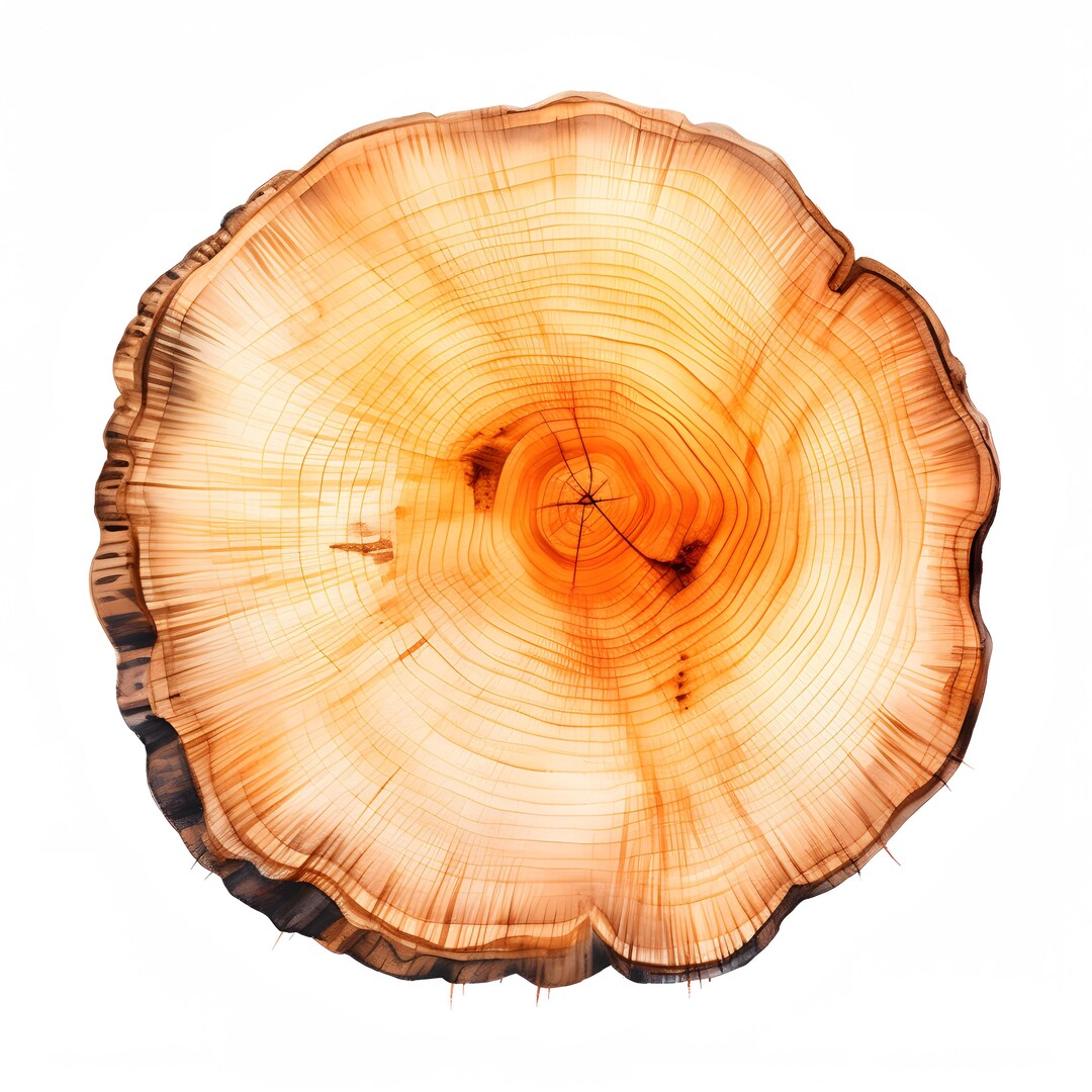 Wood Slice Clipart, Woodslice Images, 10 Watercolor Clip Art, Printable ...