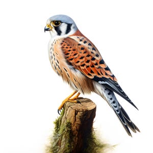 Kestrel Clipart, American Kestrel Images, 10 Watercolor Clip Art ...