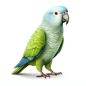 Watercolor Green Quaker Parrot Clipart: Commercial Use (jpgs) - Etsy