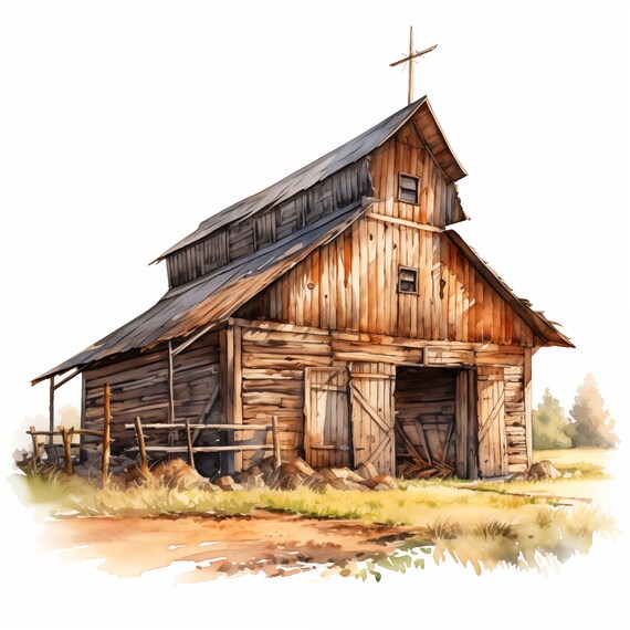 Cartoon Barn Clipart Best