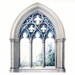 Gothic Window Clipart, Enchanted Windows Images, 10 Watercolor Clip Art ...