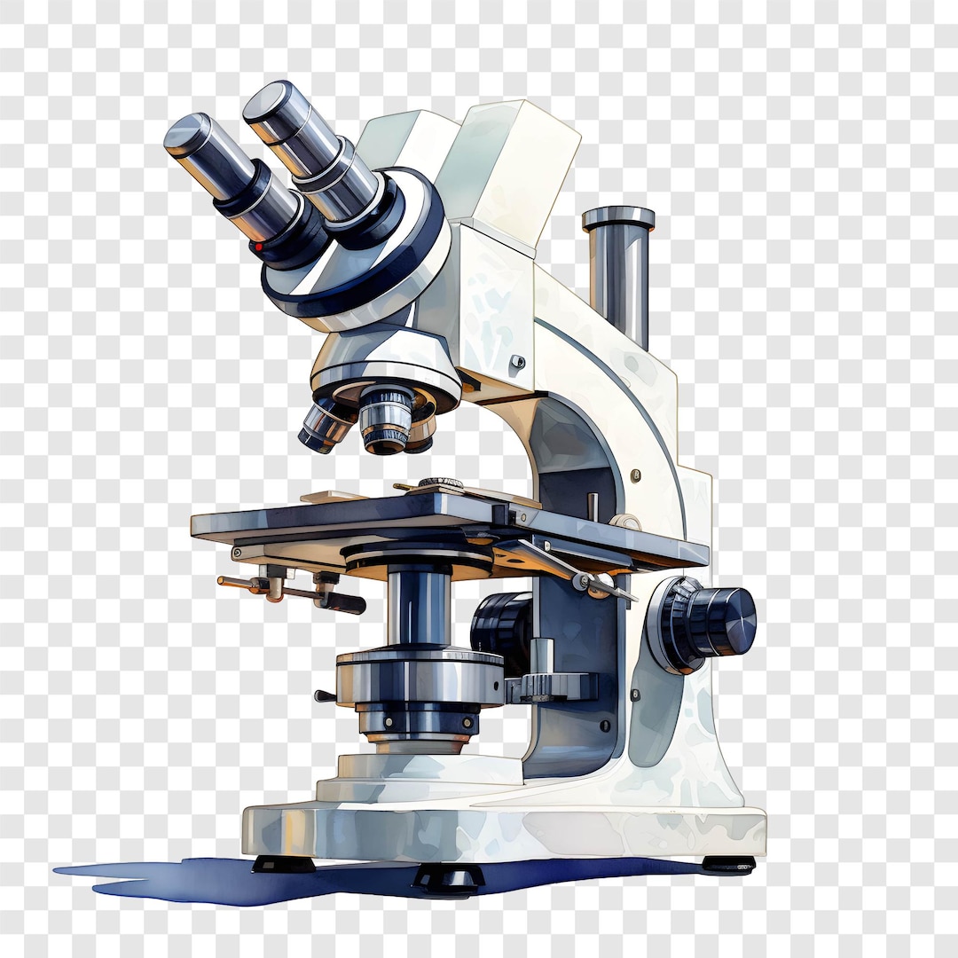10 PNG Microscope Clipart, Science Lab Equipment Images, Watercolor ...