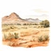 Steppe Clipart, Steppe Landscape Images, 10 Watercolor Clip Art ...